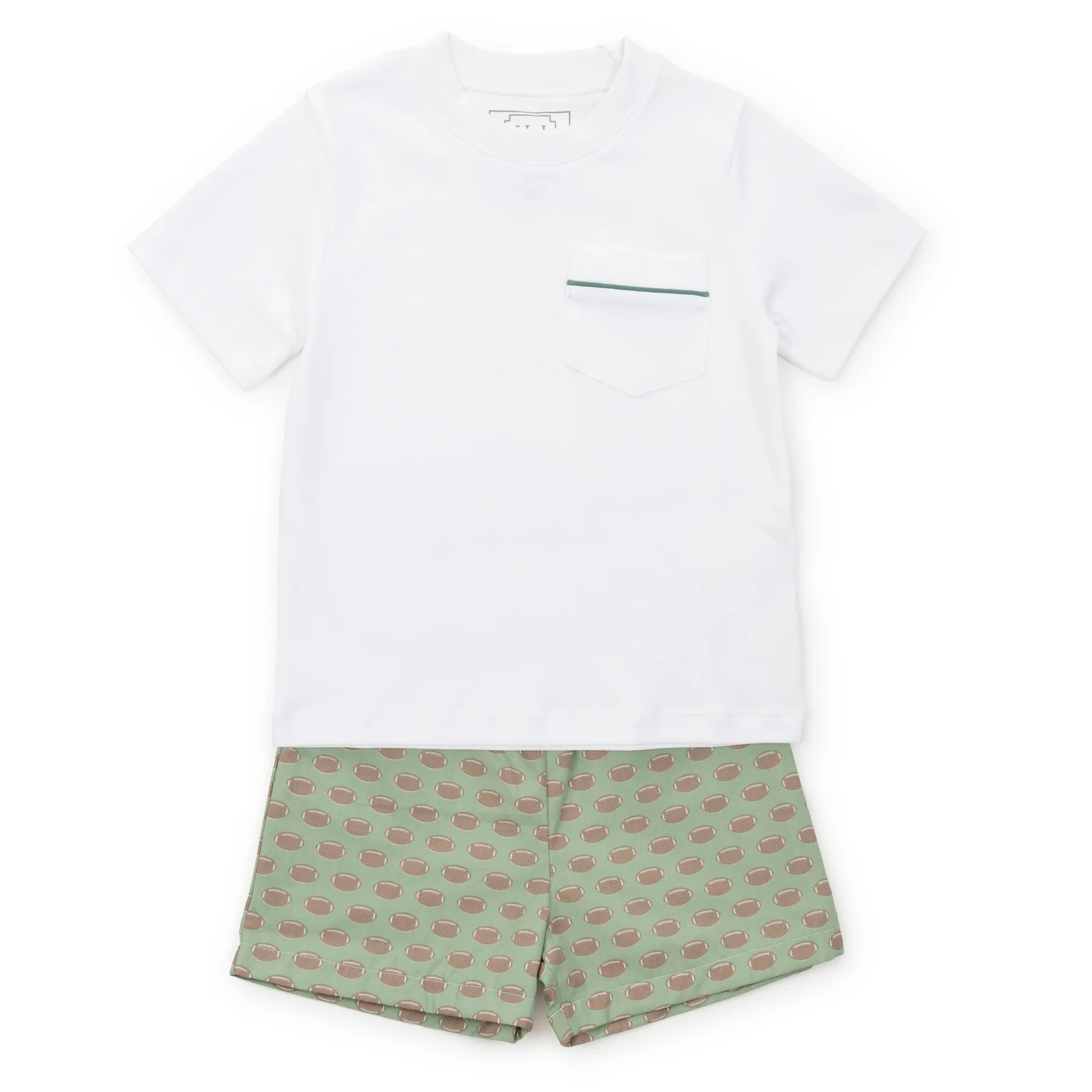 Hudson Short Set - football | Hotchpotch Kids