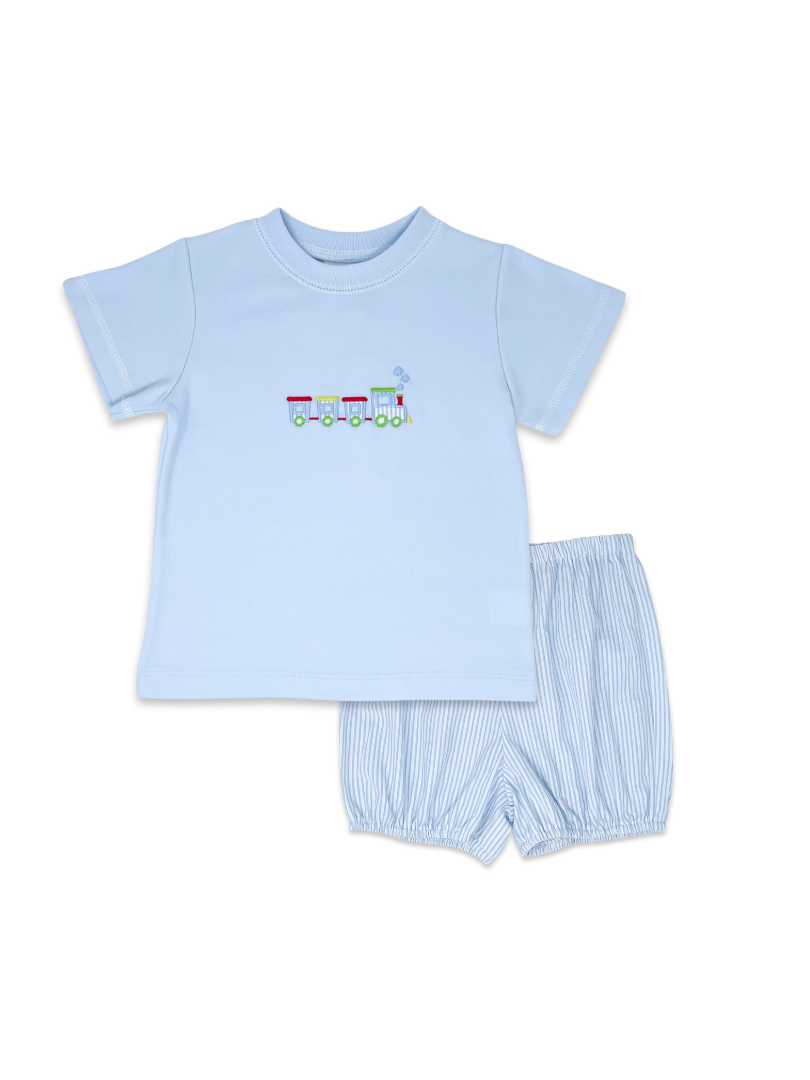 Preston Bloomer Set - Train | Hotchpotch Kids